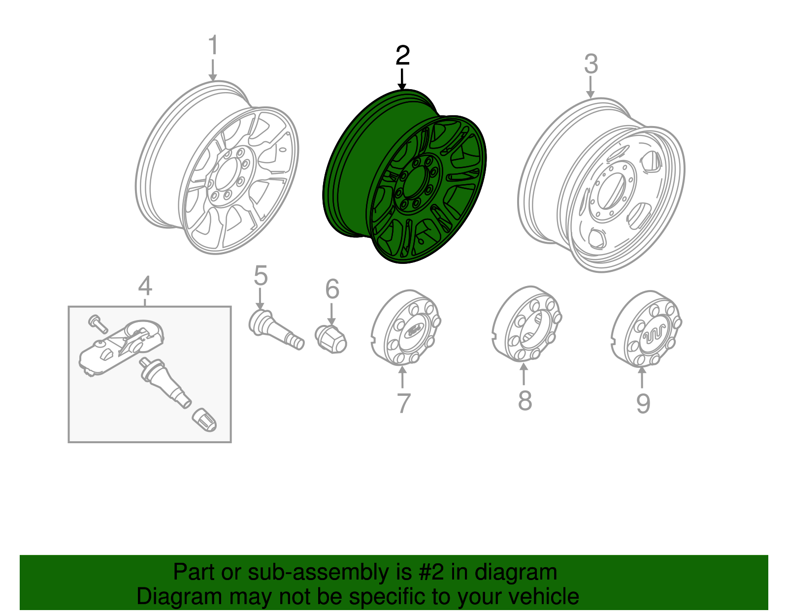 2011-2016 Ford Wheel, Alloy BC3Z-1007-D | Ford OEM Parts Outlet