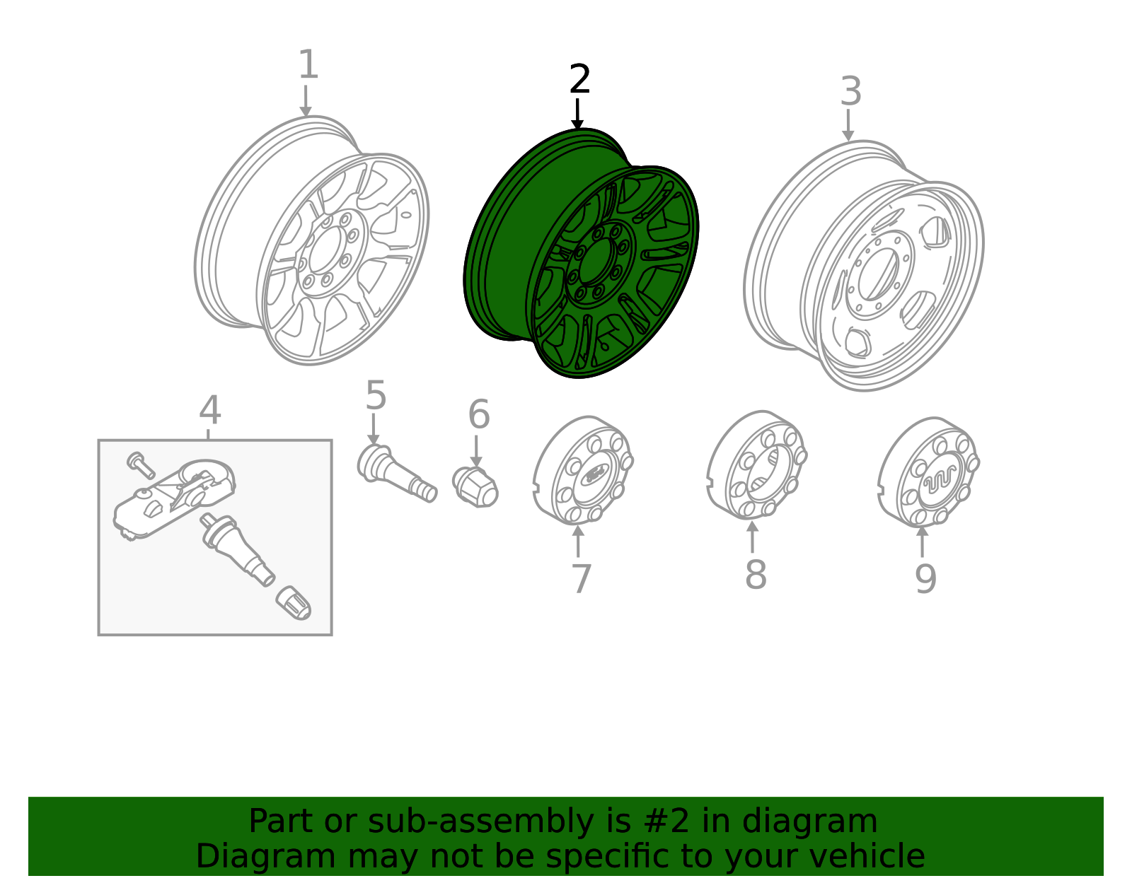 Wheel, Alloy BC3Z-1007-D | Awesome Parts Ford
