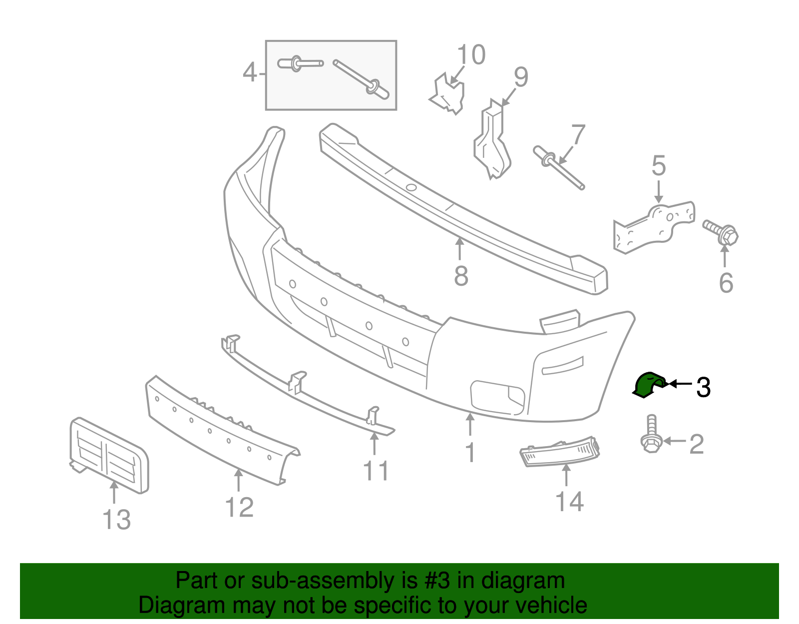 W520822-S439 - Valance Panel Nut 1999-2025 Ford | Ford Parts Direct