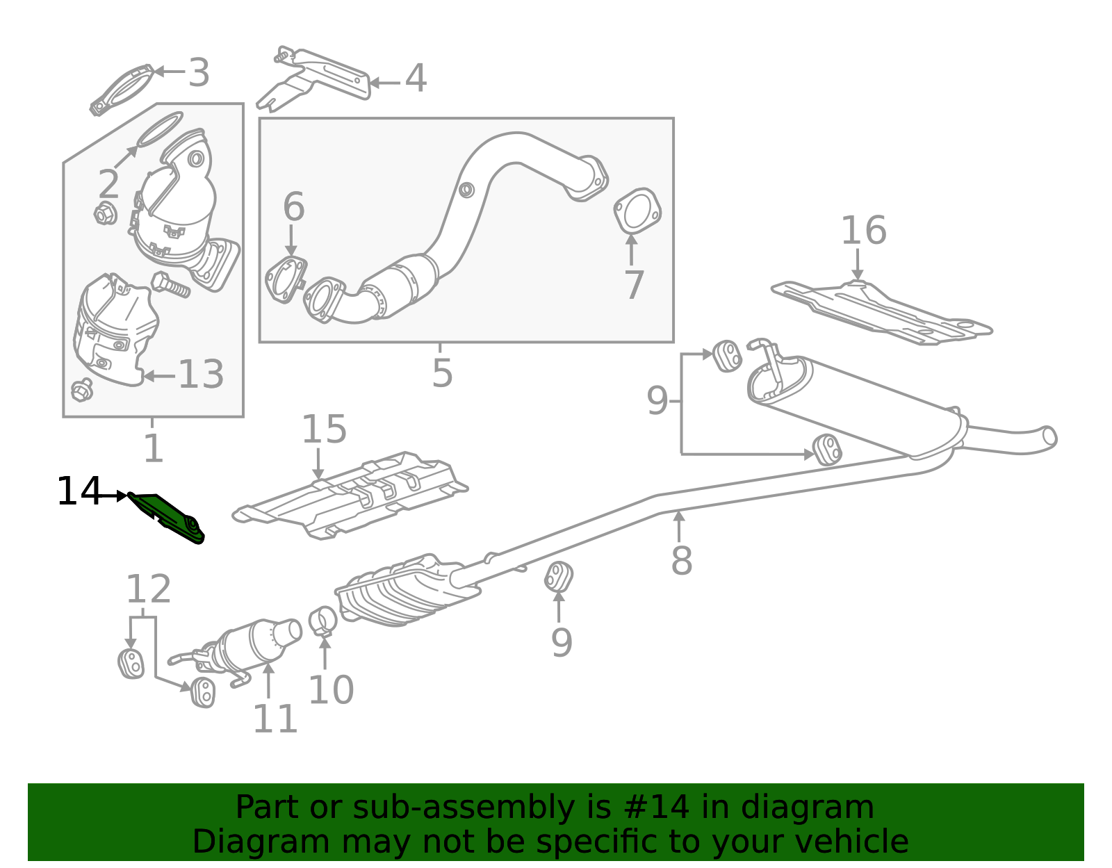 2013-2022 GM Exhaust Crossover Pipe Heat Shield 25997286 | Shop Matick ...