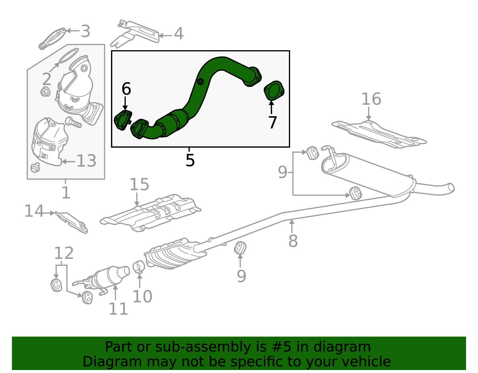 2013-2018 GM Exhaust Front Pipe 95437532 | OEM Parts Online