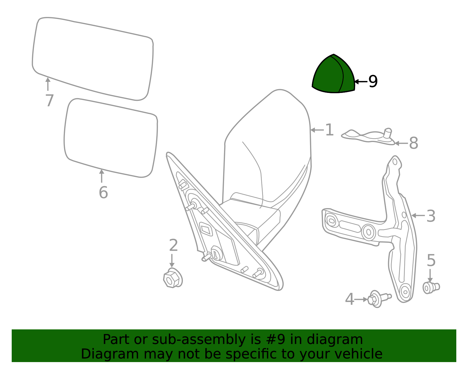 2013-2024 Ram Turn Signal Lamp, Left 68302829AA | Mopar Parts Canada