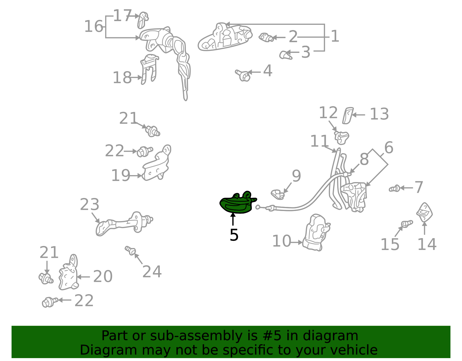 2000-2006 Toyota Handle, Inside 69205-52010-B3 | MotorMotor