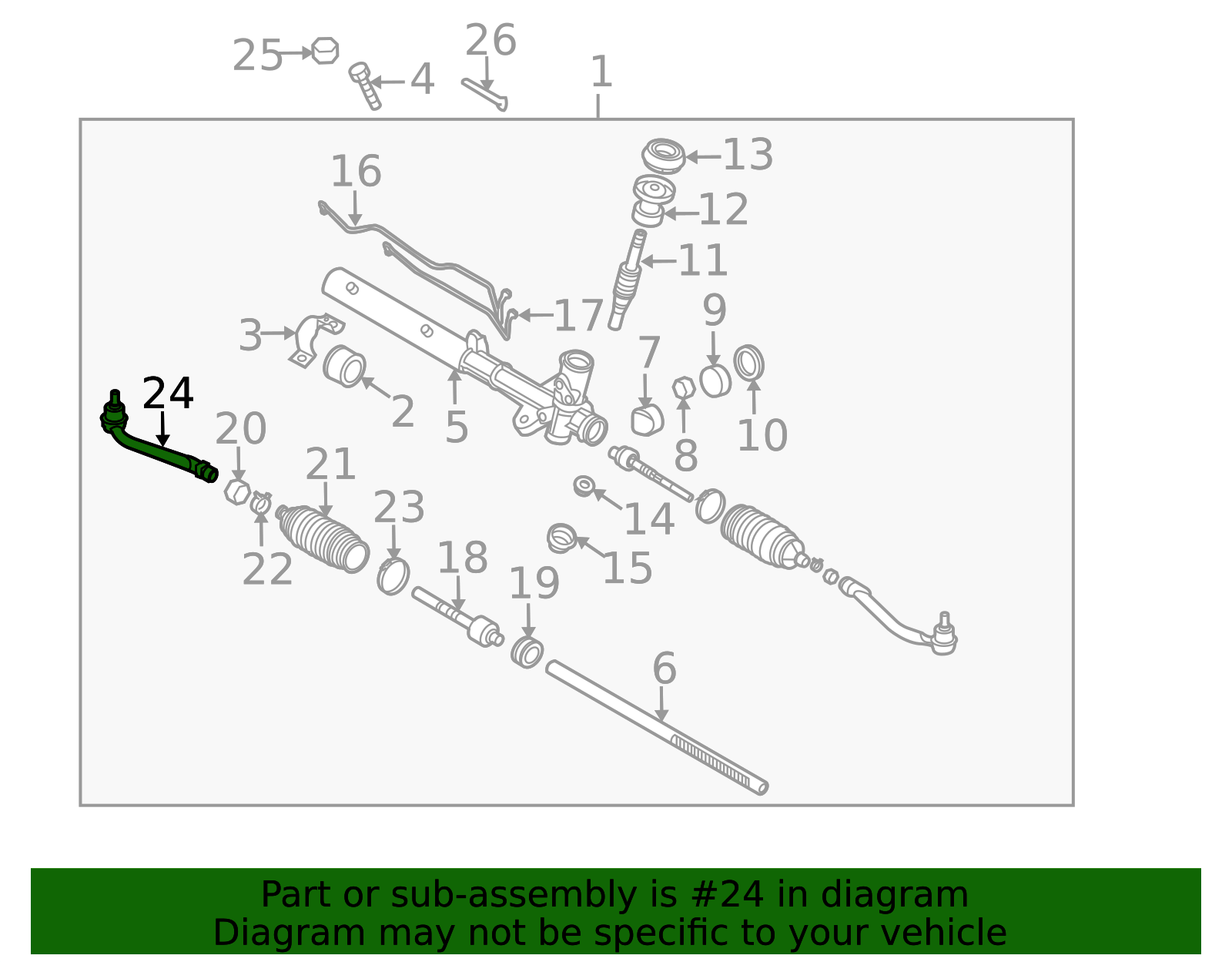 56820-2H000 - Outer Tie Rod 2010-2013 Kia | Kia.Parts Store