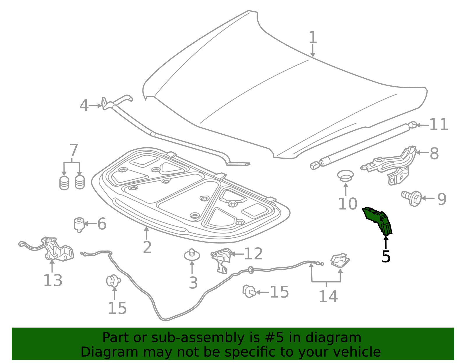 84220411 - Driver Side Hood Rear Outer Air Inlet Seal 2020-2025 ...