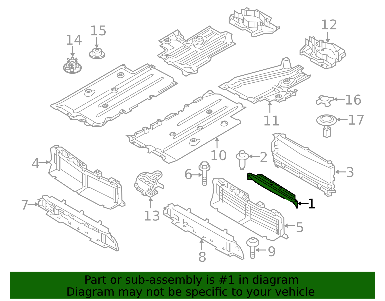 31690819 - High-Quality Radiator Support Access Cover for AutoNation Parts