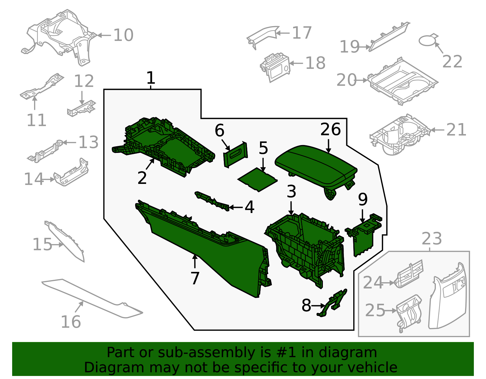 2020-2021 Mazda CX-30 | Center Console | DGH9-64-420-50 | OEM Vehicle Parts