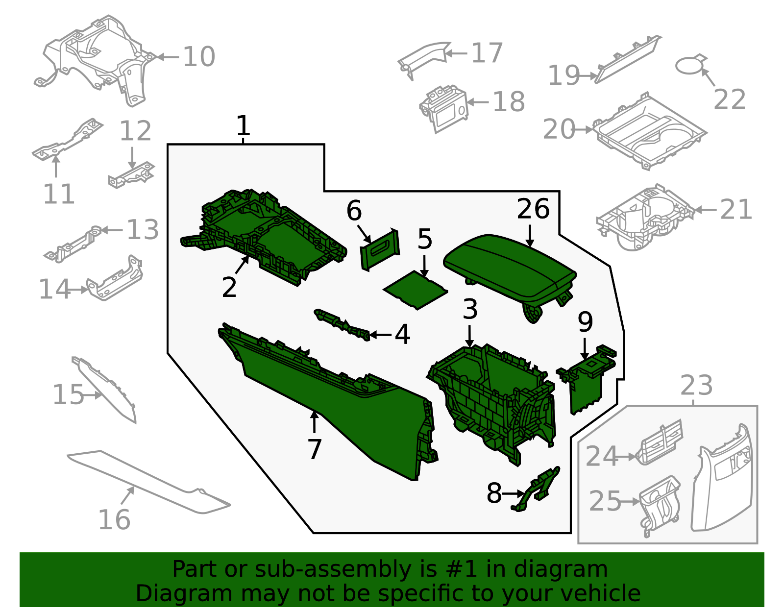 2022-2023 Mazda CX-30 | Center Console | DGK1-64-420A-03 | Mazda Online ...