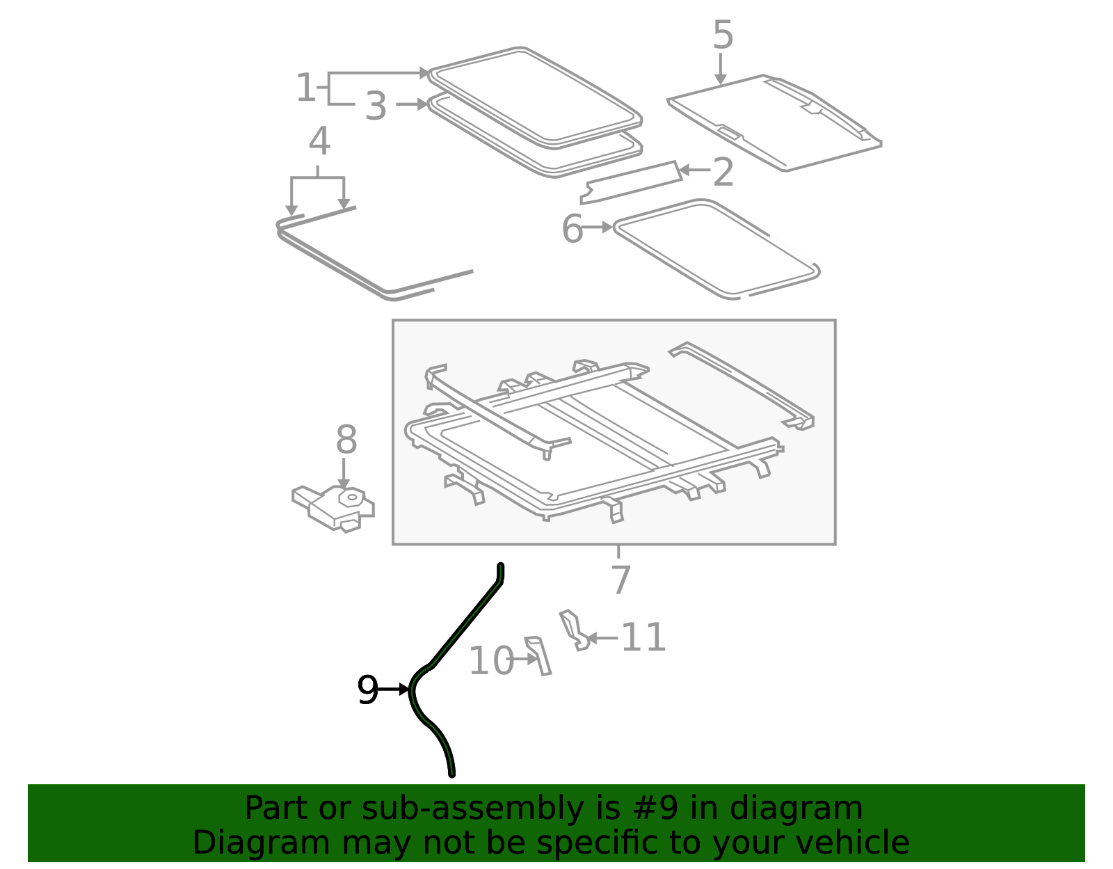 63249-0E040 - High-Quality Sunroof Drain Hose for 2008-2013 Toyota ...