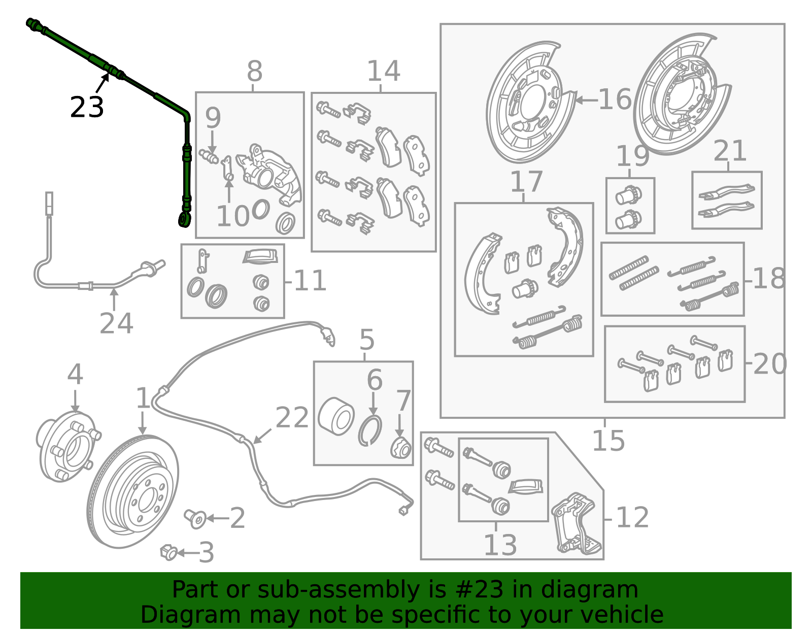 LR058010 - High-Quality Brake Hose for 2005-2016 Land Rover ...