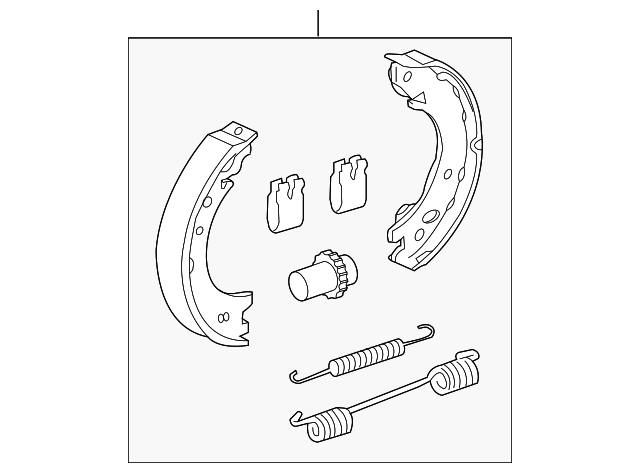 Park Brake Shoes - 2005-2016 Land Rover (LR031947) | Land Rover ...
