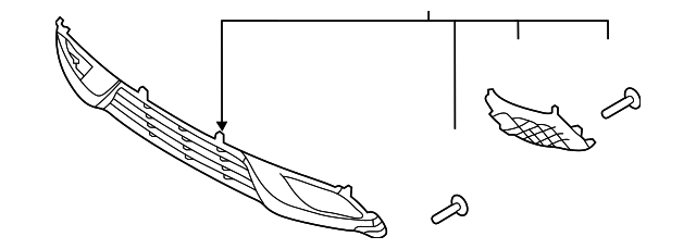 86560-G5310 - Lower Grille 2018-2019 Kia Niro | Kia Cheap Parts