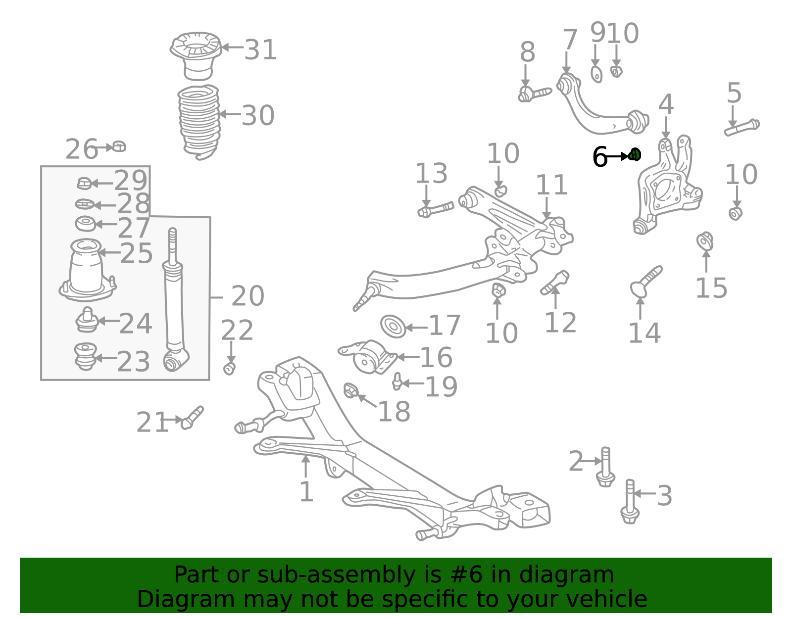 2000-2005 Toyota Celica Knuckle Nut 90080-17226 | Toyota Parts Center