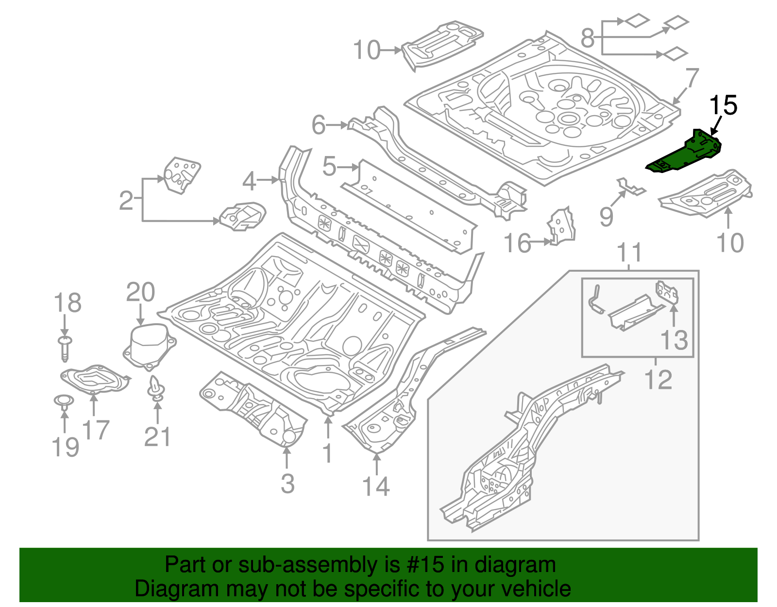 2014-2018 Mazda 3 Rail Extension B45A-54-81YA | Mazda Parts Deals