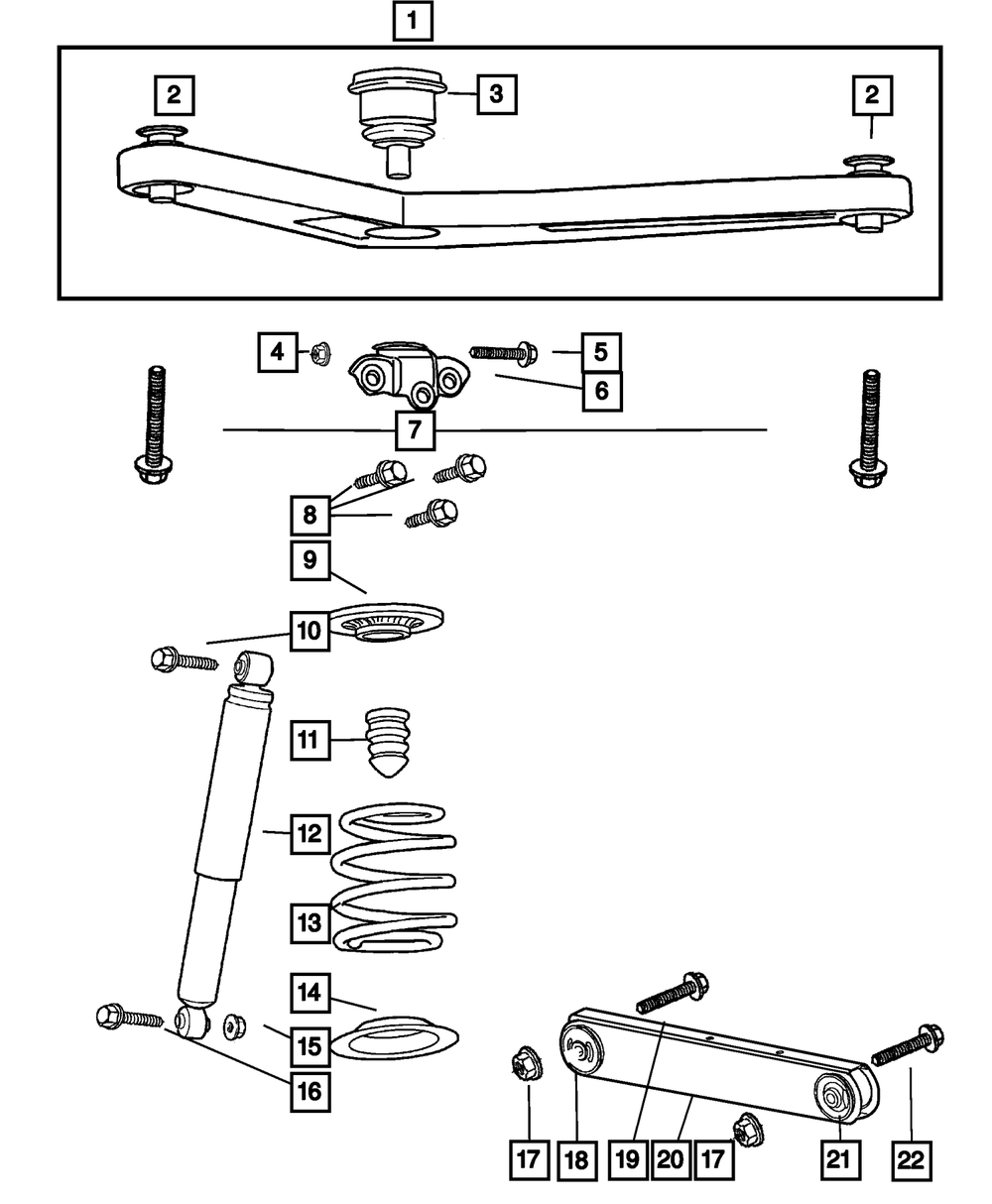 2002-2003 Jeep Liberty Jounce Bumper, Upper 52088705AB | Mopar eStore