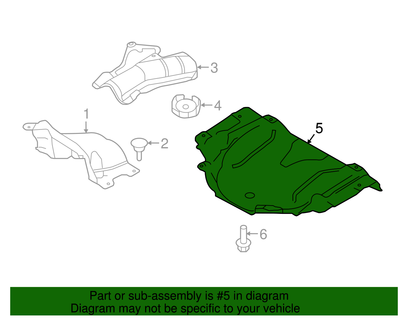 2016-2022 Volvo XC90 Rear Shield 31694112 | TascaParts.com