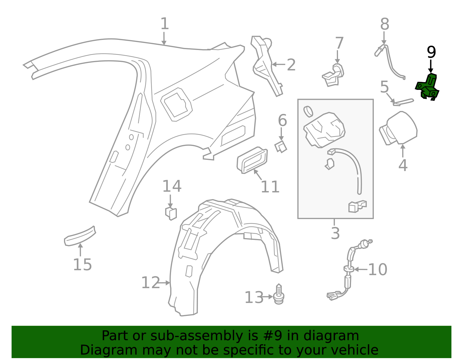 74700-T3V-A01 - 2014 Honda Accord - Actuator Assembly Fuel Lid ...
