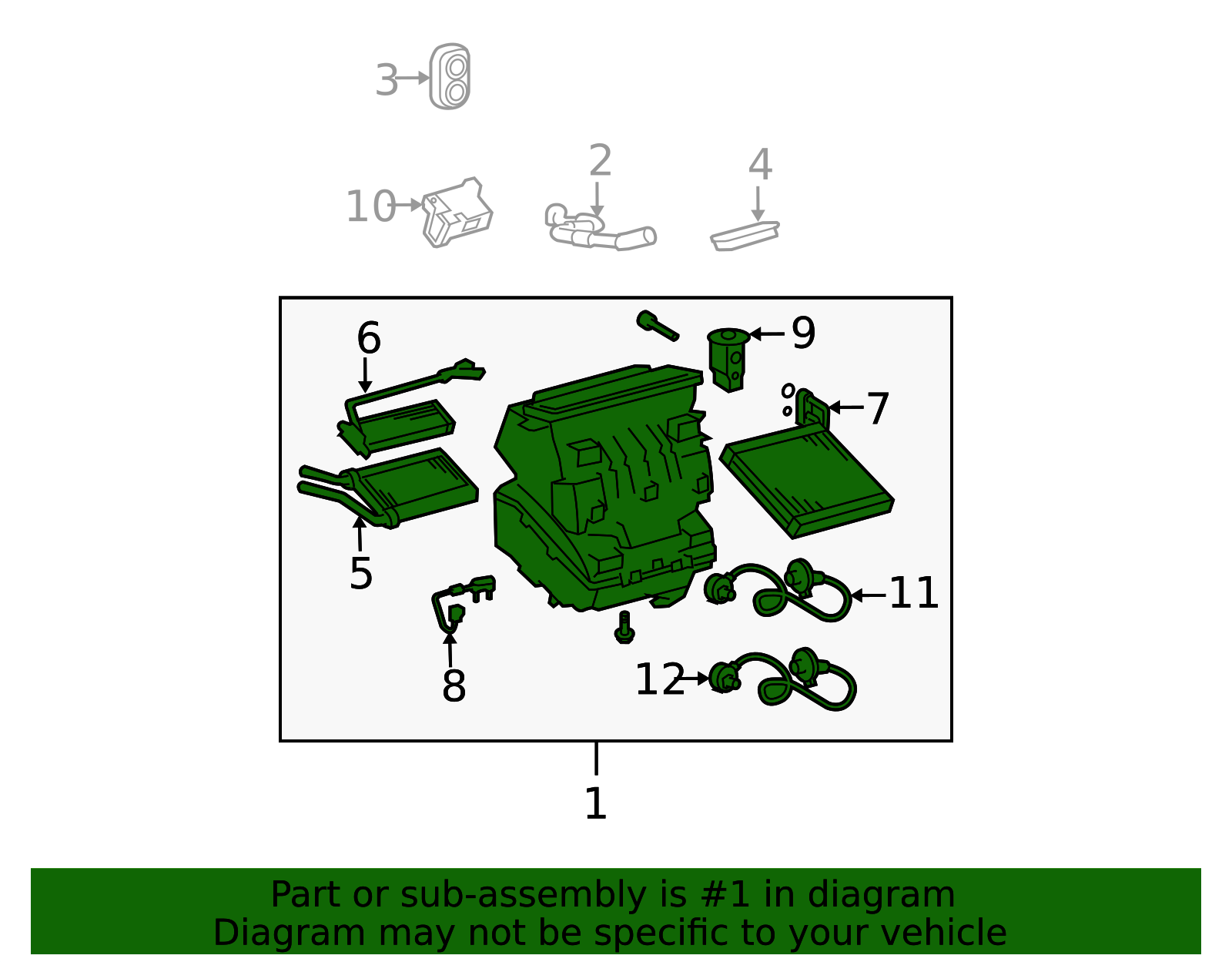 87050-12401 - High-Quality HVAC Unit Case Assembly for 2011-2014 Toyota ...