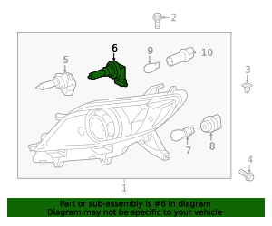 90981-AD008 - 2008-2020 Toyota - Headlight Bulb | Toyota Parts Delivered