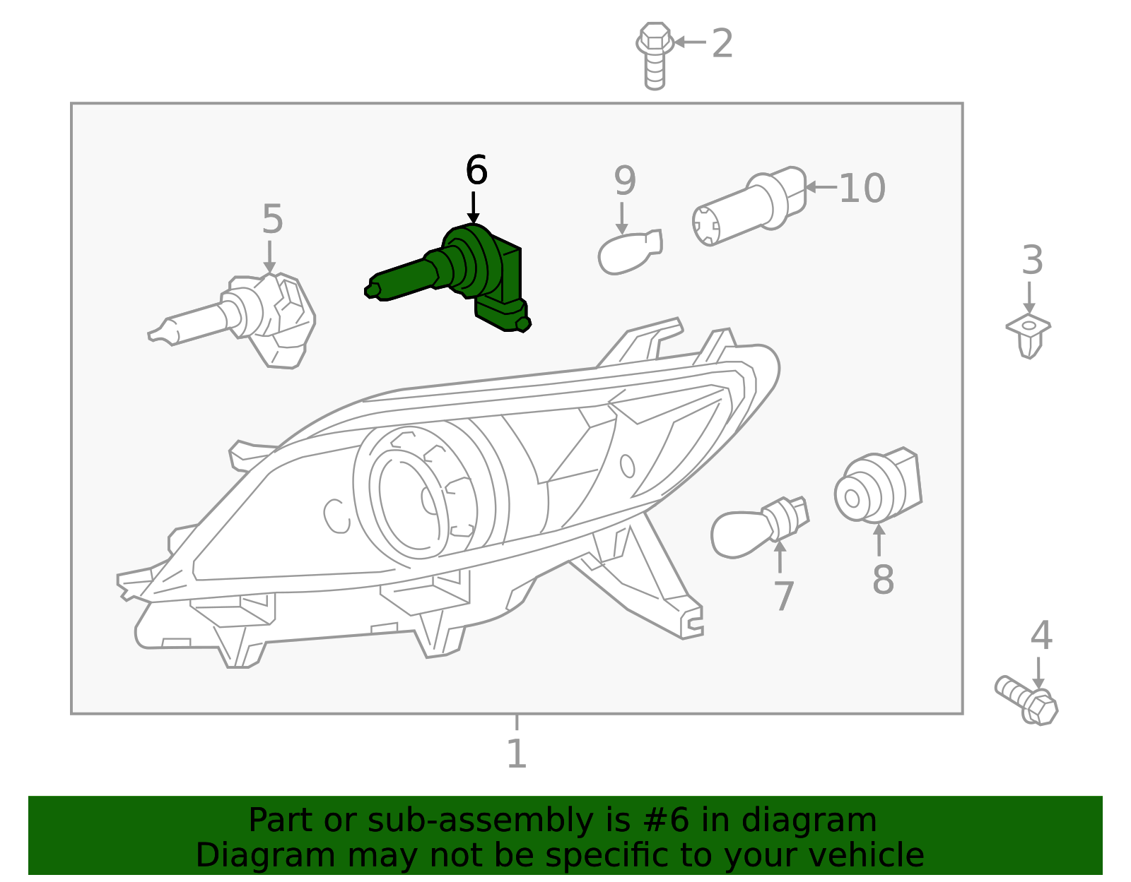 90981-AD008 - 2008-2020 Toyota - Headlight Bulb | Toyota Parts Delivered