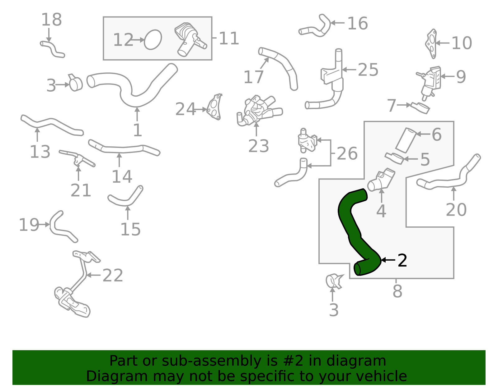 16573-F0070 - Radiator Hose | My L Parts
