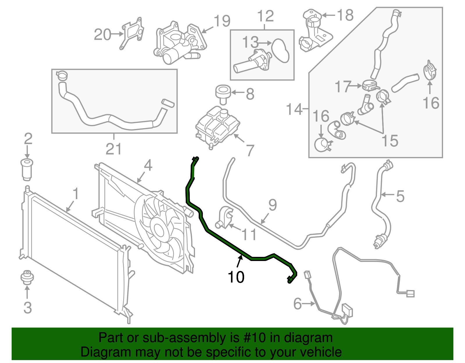 2010-2013 Mazda 3 Upper Hose LF8N-15-380B | OEM Parts Online