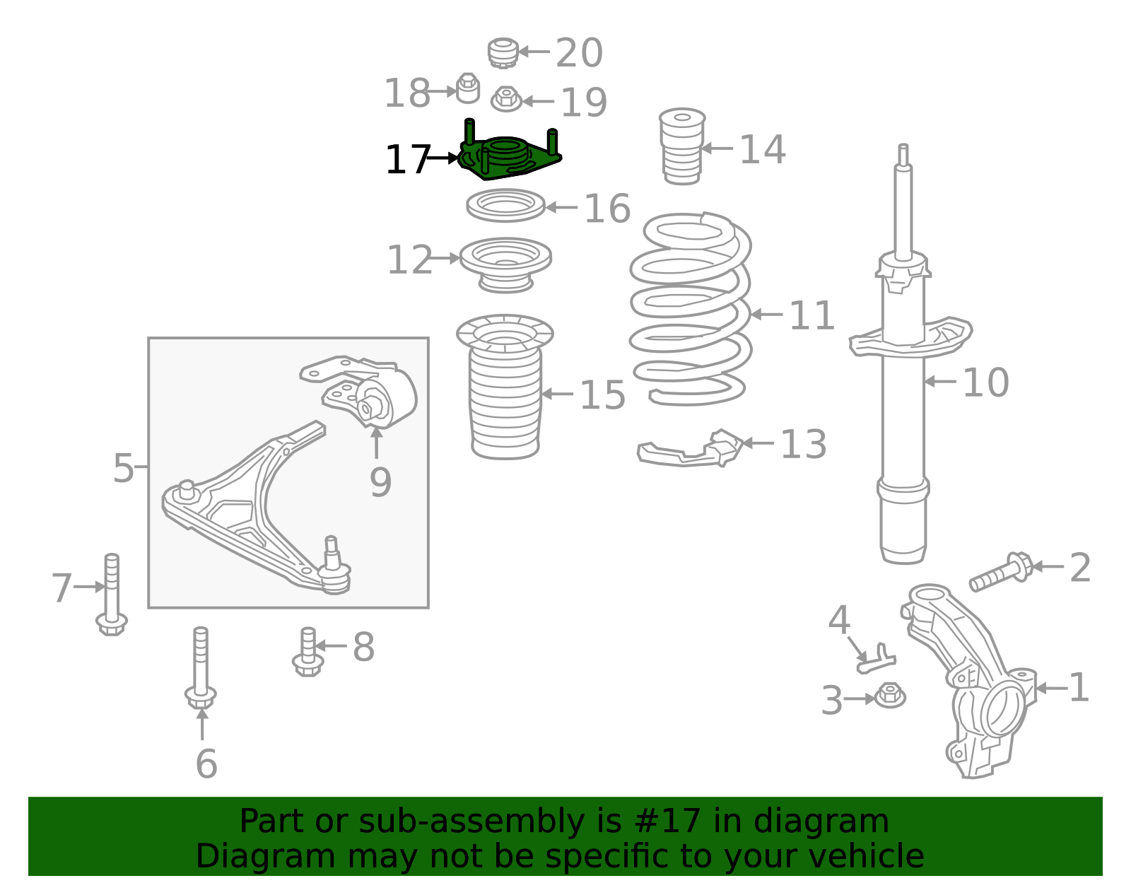 51670-THR-A01 - High-Quality Suspension Strut Mount for 2018-2025 Honda ...