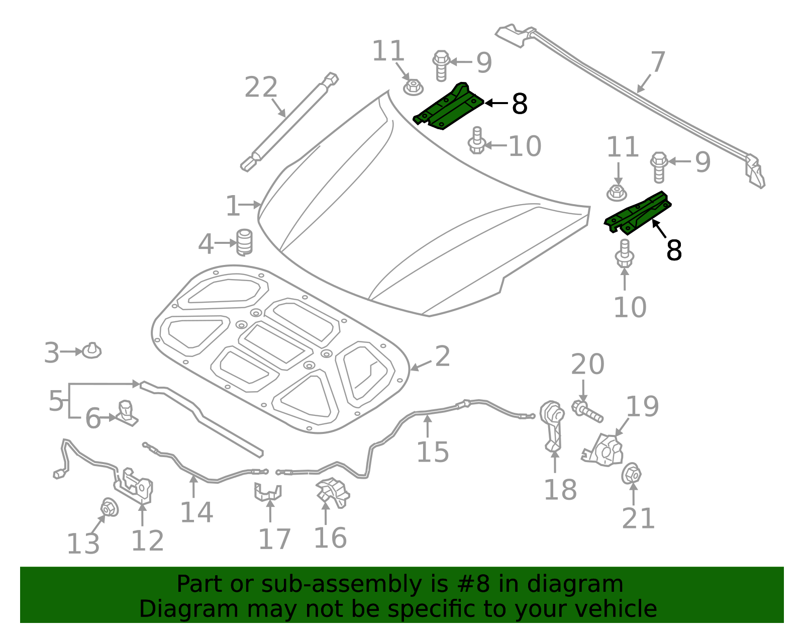 79110-D4010 - Hinge 2016-2020 Kia Optima | Kia.Parts Store