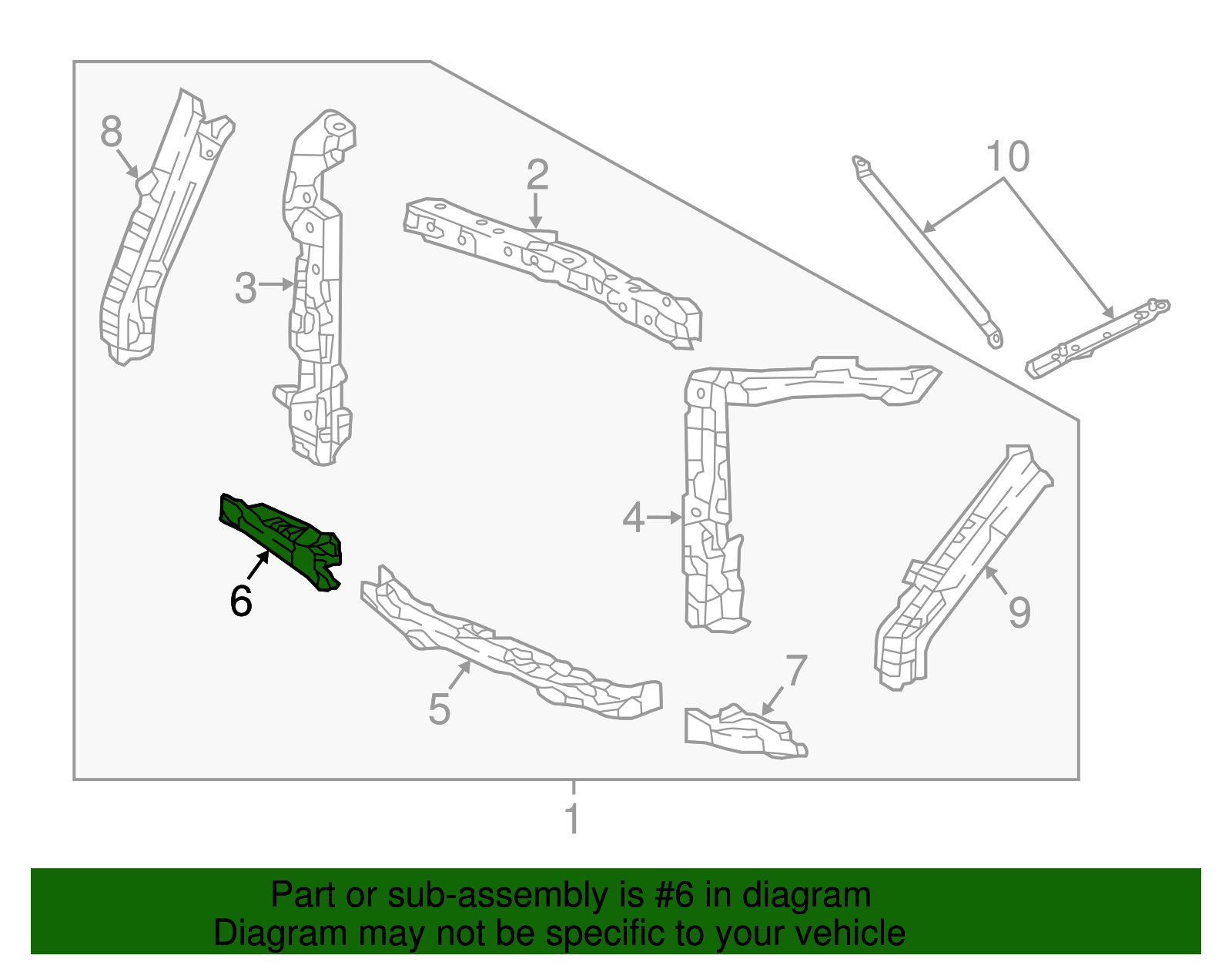 2016-2025 Honda Lower Extension 60425-TZ5-315ZZ | OEM Parts Online