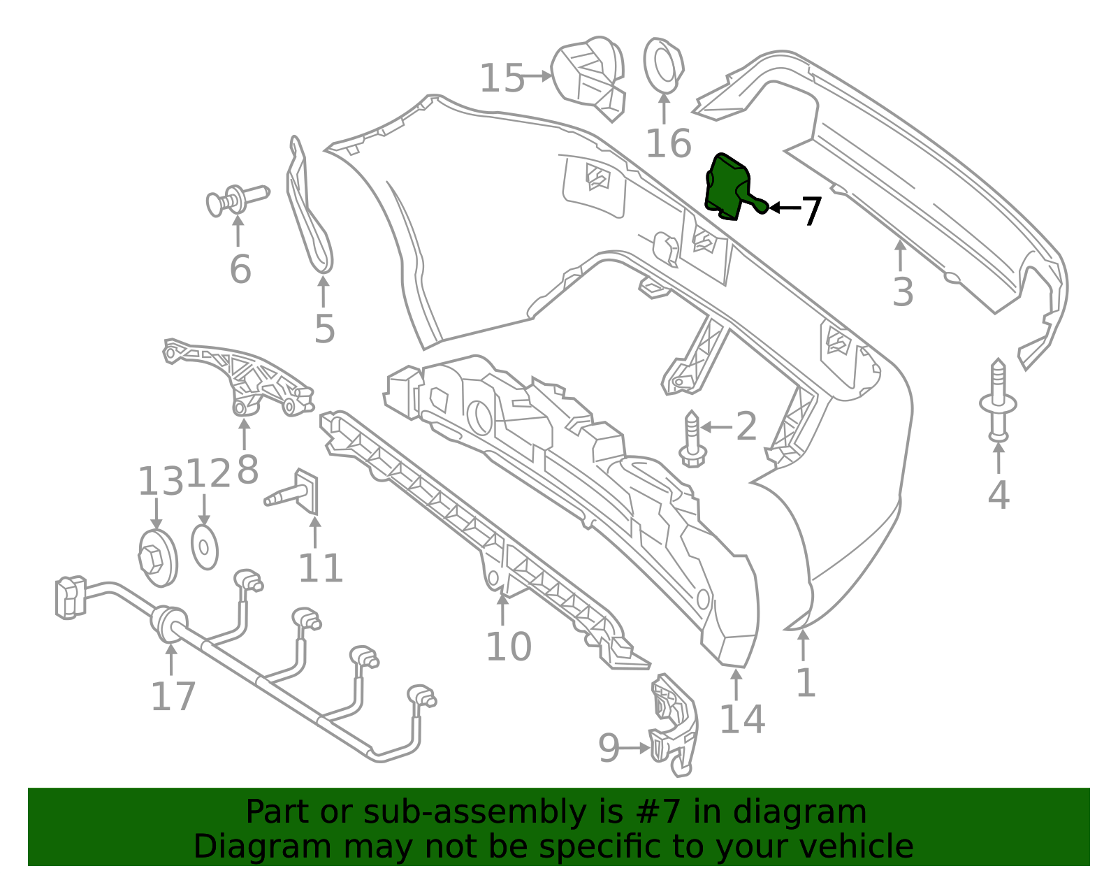 172-885-29-23-9999 - High-Quality Tow Eye Cap for AutoNation Parts