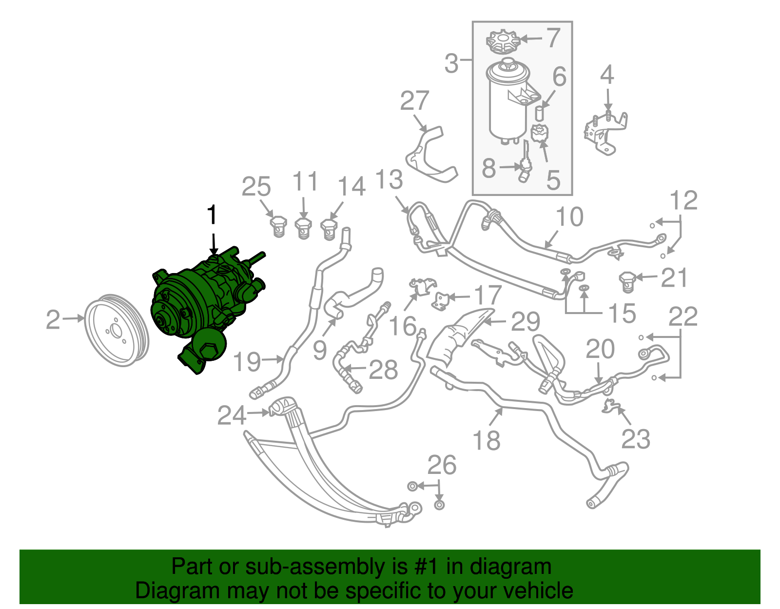 32416767244 - 2004-2010 BMW Power Steering Pump (32-41-6-767-244) | BMW ...