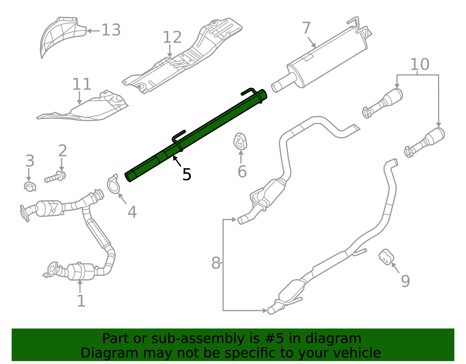 2009-2024 Mopar Extension Pipe 55398268AH | Mopar Parts Canada