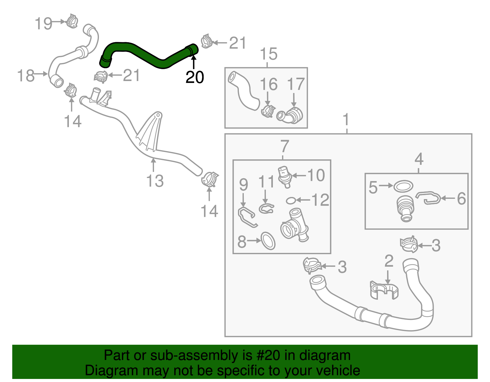 2018-2024 Volkswagen Tiguan By-Pass Hose 5QN-121-058-D | VW Direct Auto ...