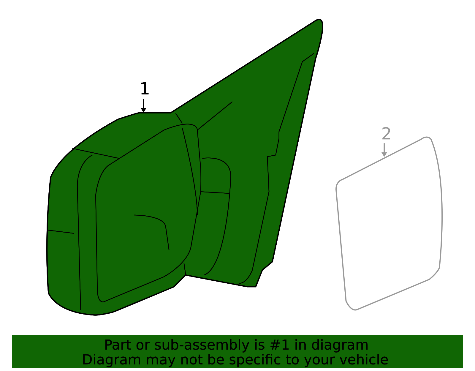 2004-2006 Ford F-150 | Mirror Assembly | 8L3Z-17683-EA | Walls' Ford Parts