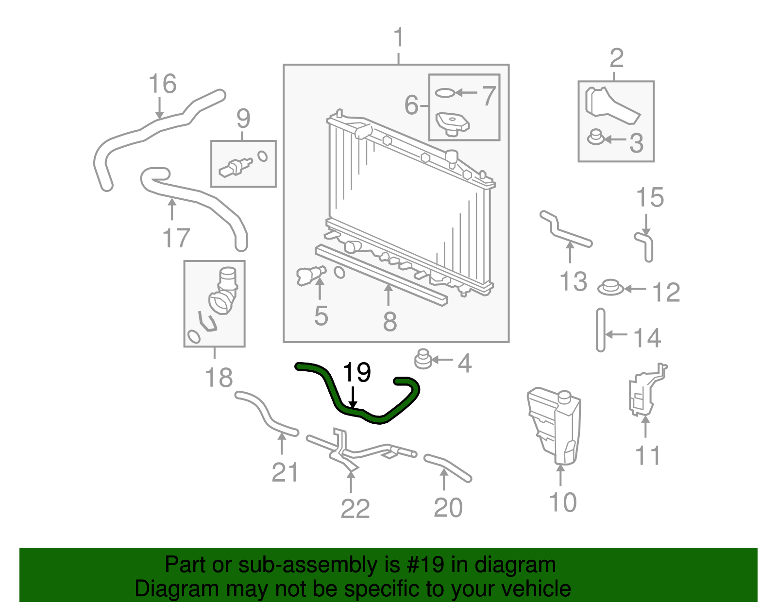 25211-R40-007 - Hose (500MM) (Atf) - 2008-2011 Honda Accord | Genuine ...