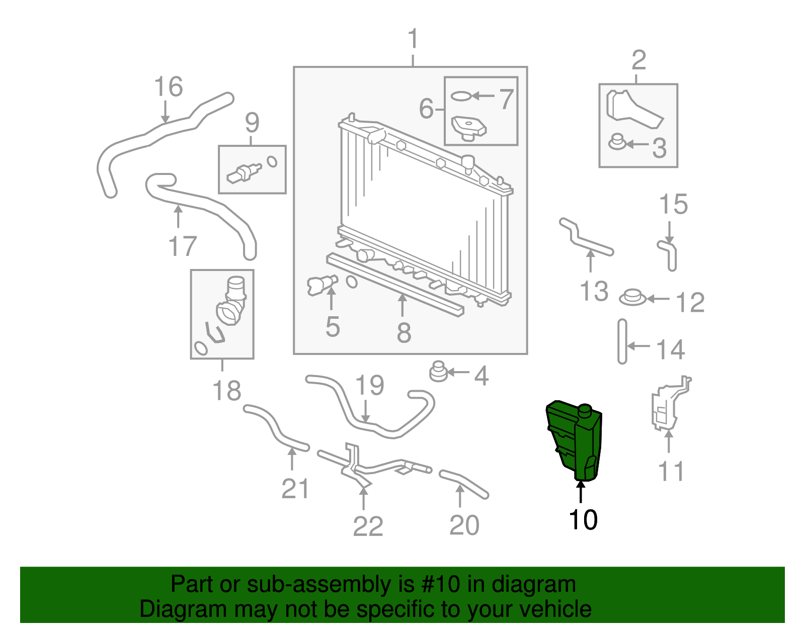 19101-R40-A00 - 2008-2015 Honda - Tank Reserve | Honda Parts Cheap