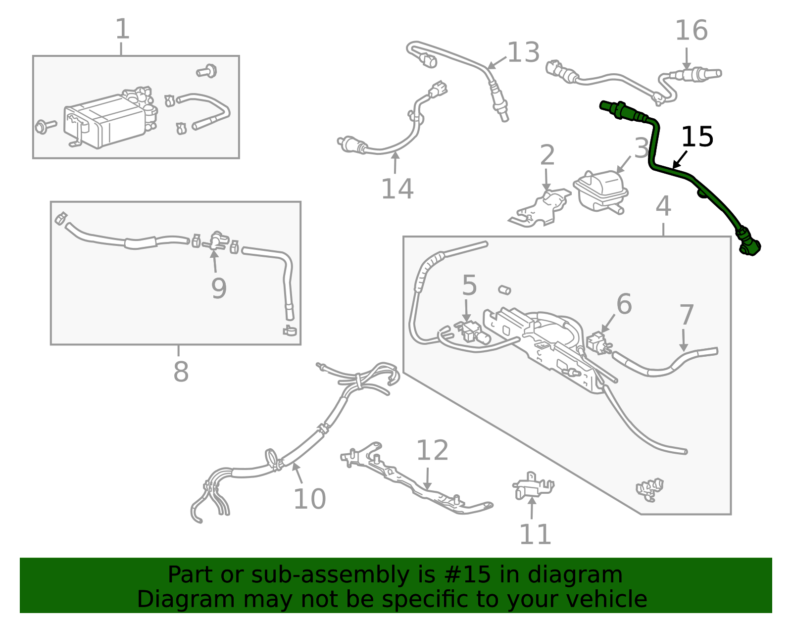 Genuine Official Toyota Oxygen Sensor part# 89465-48180 for 2004-2007 ...