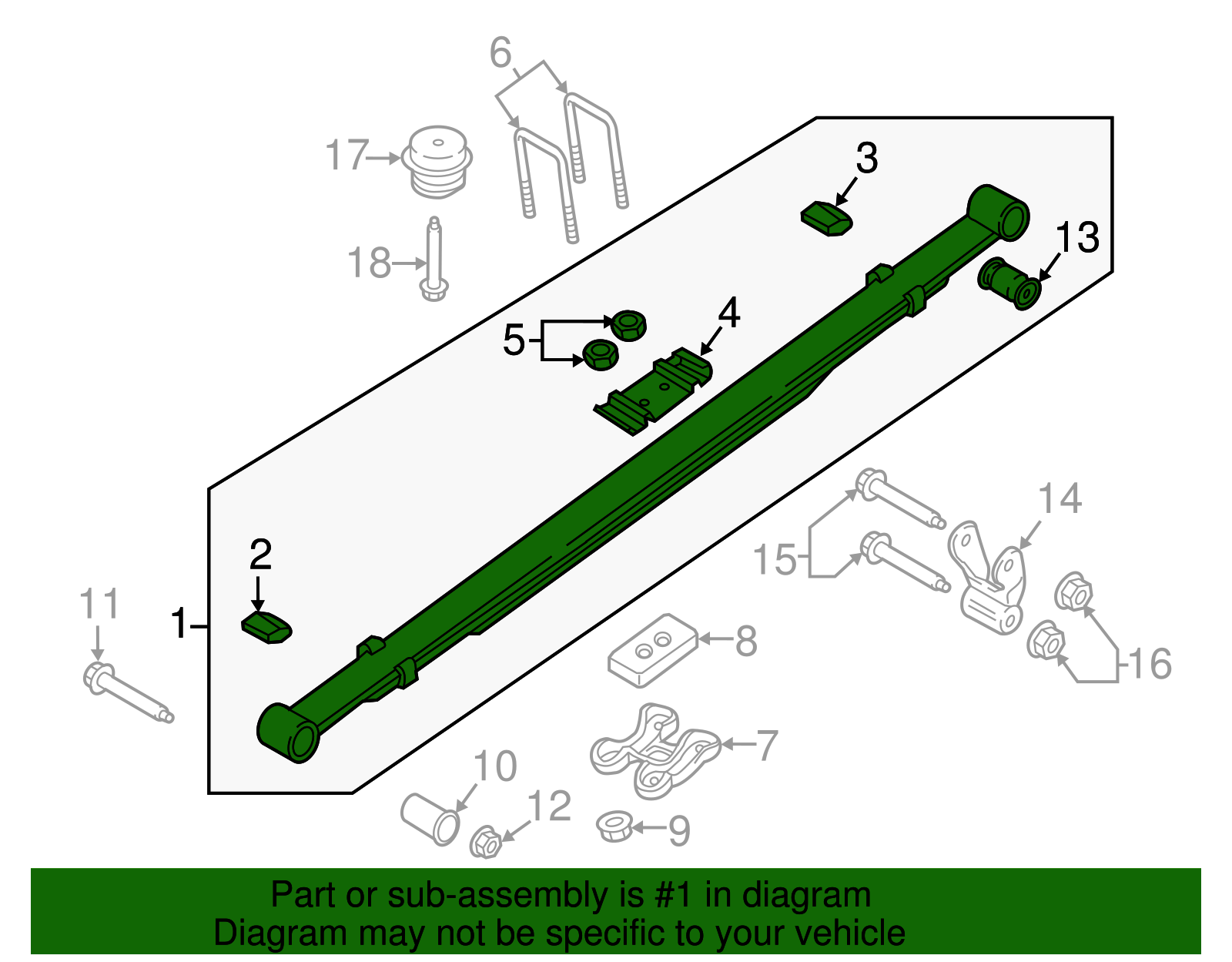 2015-2019 Ford F-150 Leaf Spring FL3Z-5560-B | Ford OEM Parts Outlet
