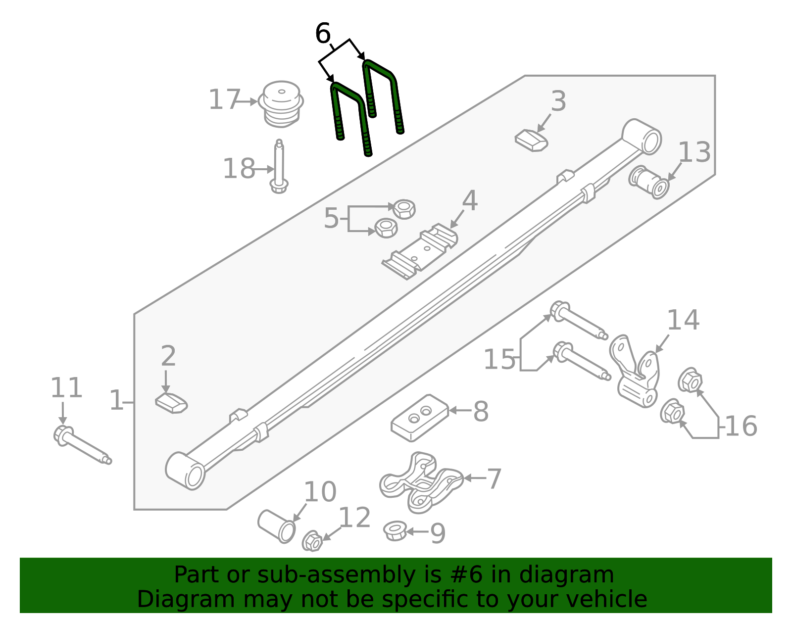 FL3Z-5705-A - 2015-2020 Ford F-150 - U-Bolt | Dealer Auto Parts