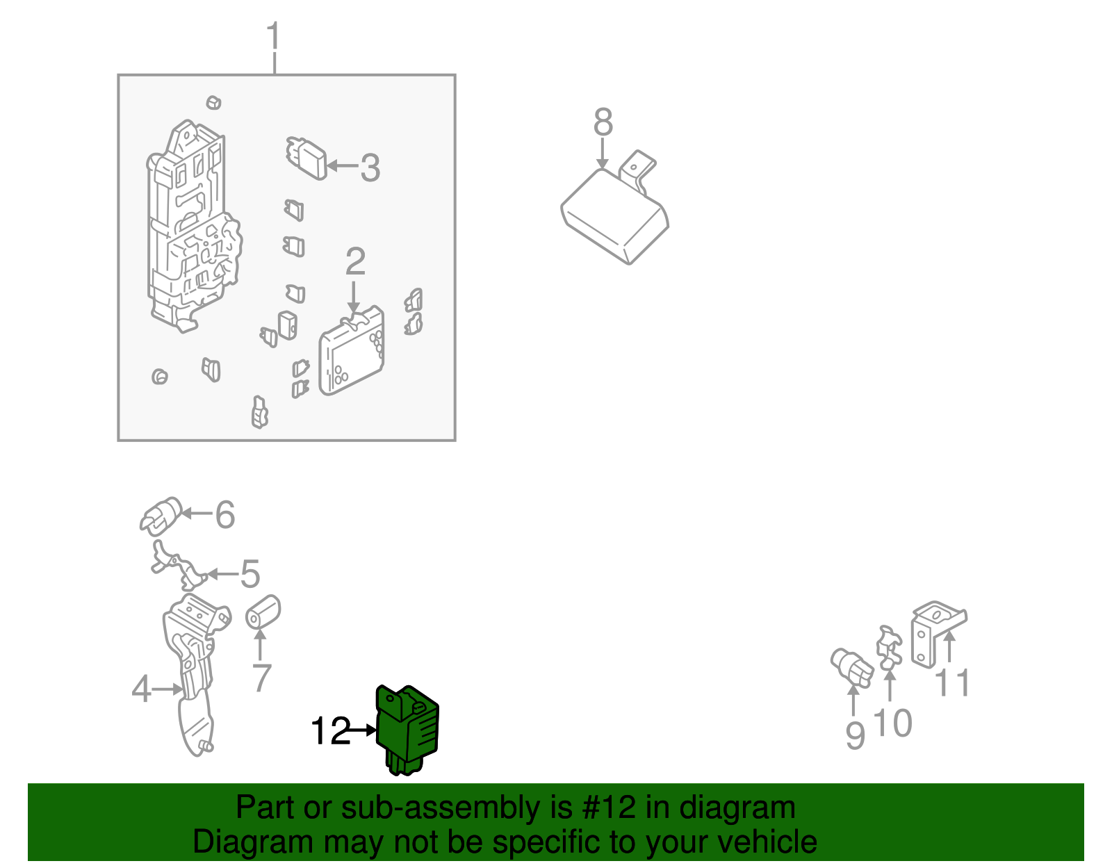 1993-2003 Subaru Instrument Light Rheostat 83023FA000 | Subaru Parts Guys