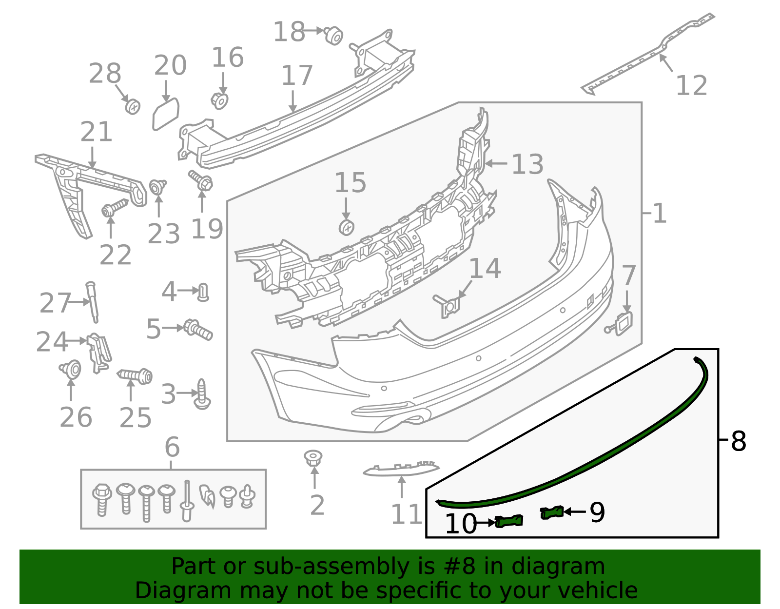 Genuine Audi 8W6-853-551-A-2ZZ | Trim Molding | FREE Shipping on Most ...