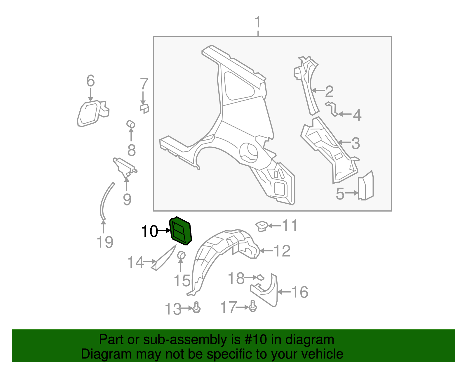 2003-2019 Nissan Pressure Vent 76804-ED50A | Bill Kay Nissan Parts