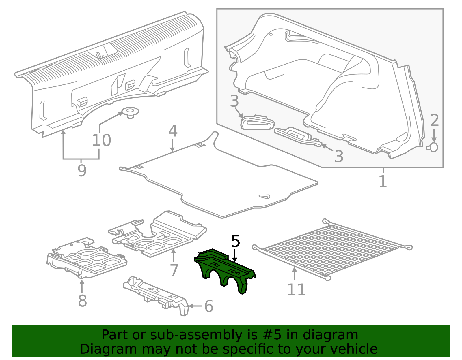 2018-2020 Buick Regal Sportback Compartment 13486757 | Shop Matick ...