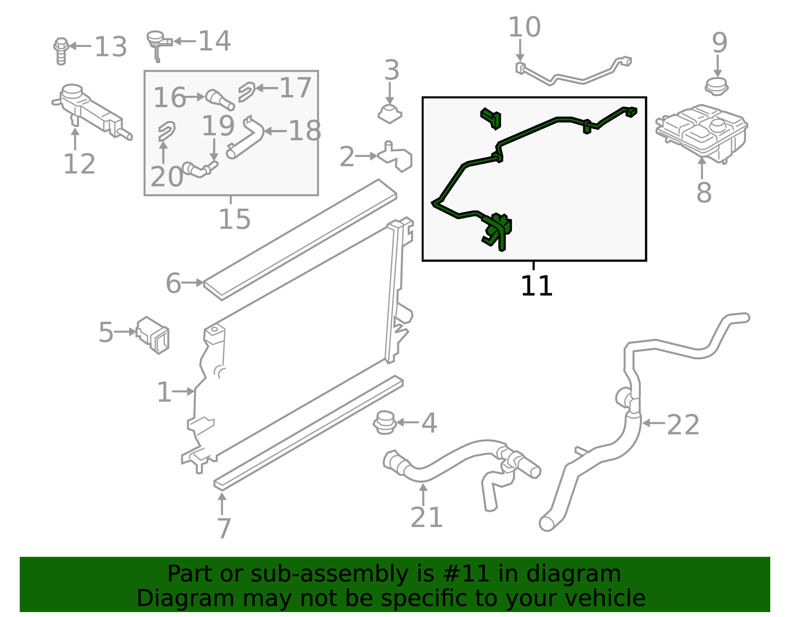 2013-2018 Ford C-Max Reservoir Hose DM5Z-8063-A | Awesome Parts Ford