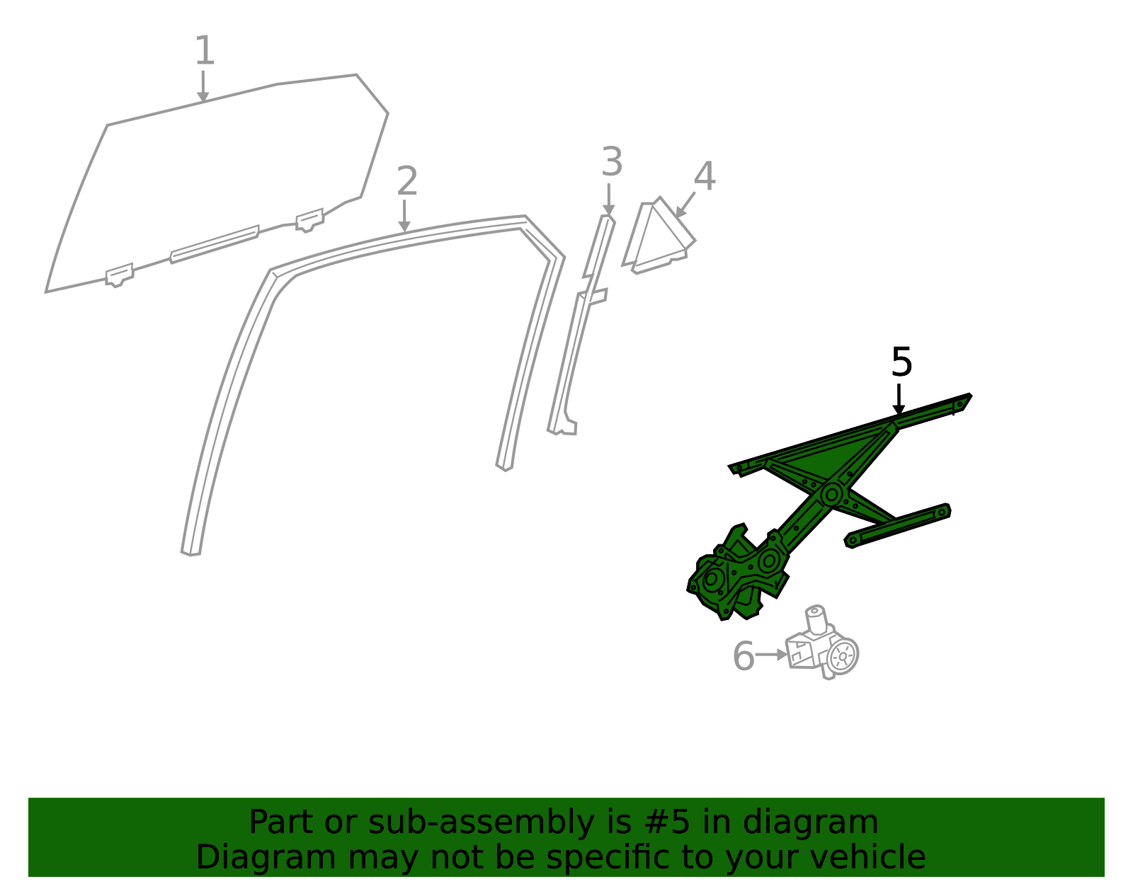 69802-78020 - Window Regulator - 2015-2020 Lexus | My L Parts