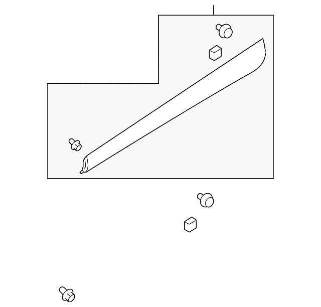 D10E-51-RB0C - Lower Molding 2016-2021 Mazda CX-3 | Mazda-Parts