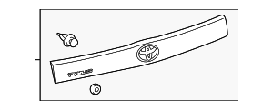 2012-2013 Toyota Lift Gate Trim 76801-47070-B6 | Toyota Parts Center