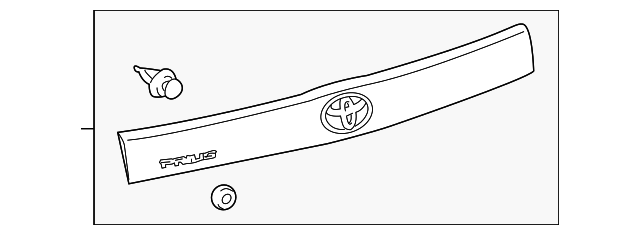 2010-2015 Toyota Lift Gate Trim 76801-47070-A1 | Toyota Parts Center