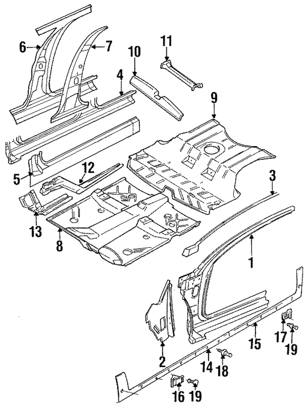 1993 Chrysler Concorde Rocker Molding 0FS68MDM | Mopar Parts Canada
