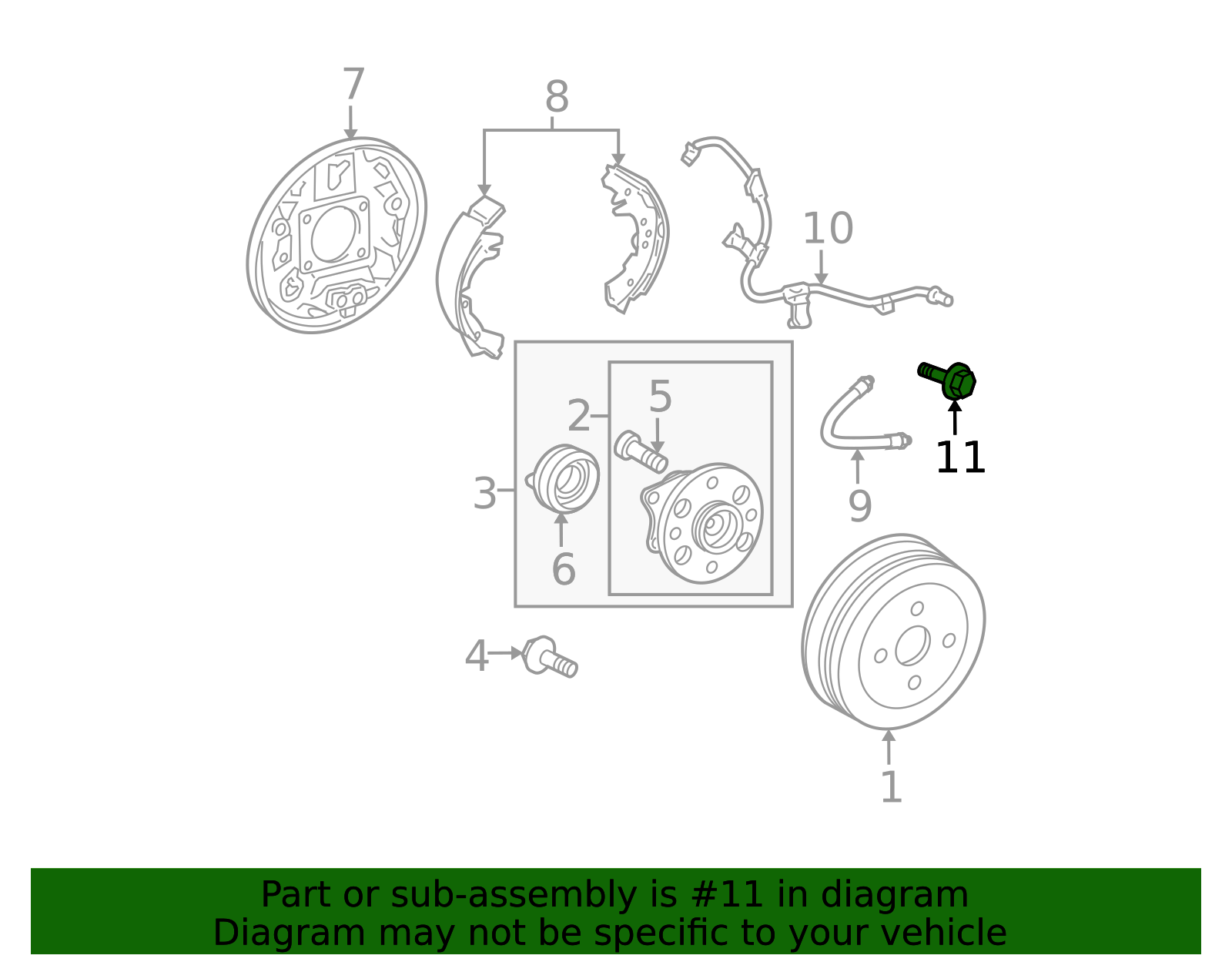 Genuine Official Toyota ABS Sensor Wire Bolt part# 91611-B0614 for ...